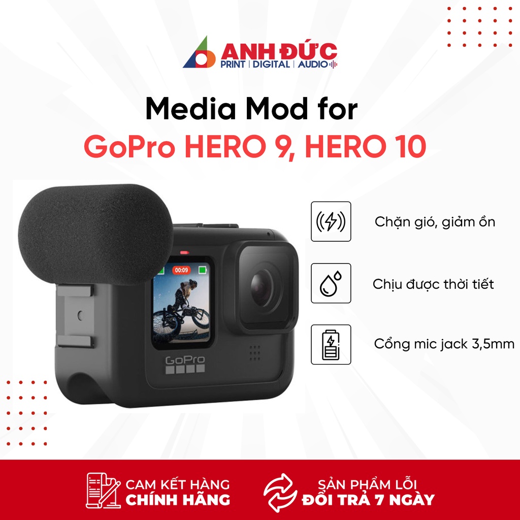 Media Mod for Gopro HERO 9, HERO 10, HERO 11 Black - Hàng Chính Hãng ...