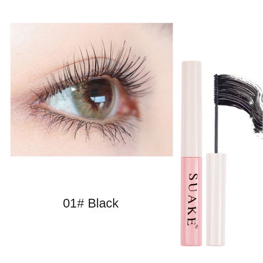 Mascara không thấm nước và mồ hôi lâu trôi làm cong dài mi đầu cọ nhỏ ...