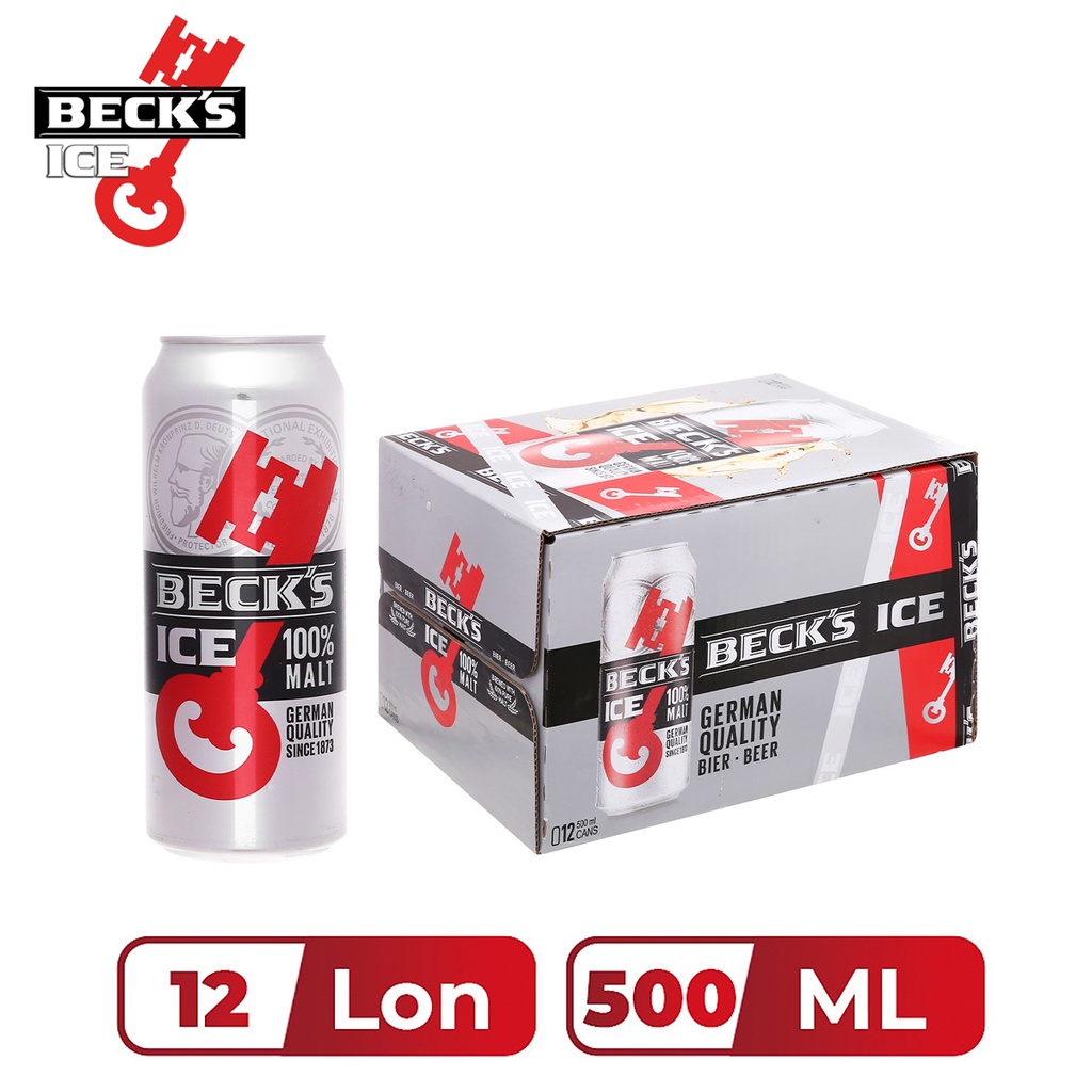THÙNG 12 LON BIA BECK’S ICE 500ML | Shopee Việt Nam
