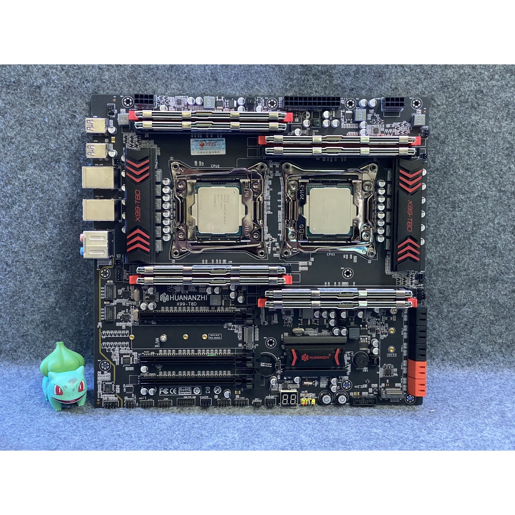 Combo Main X99 Huananzhi T8D + 2 CPU 2673 V3 + Ram 64GB BH 12 Tháng ...