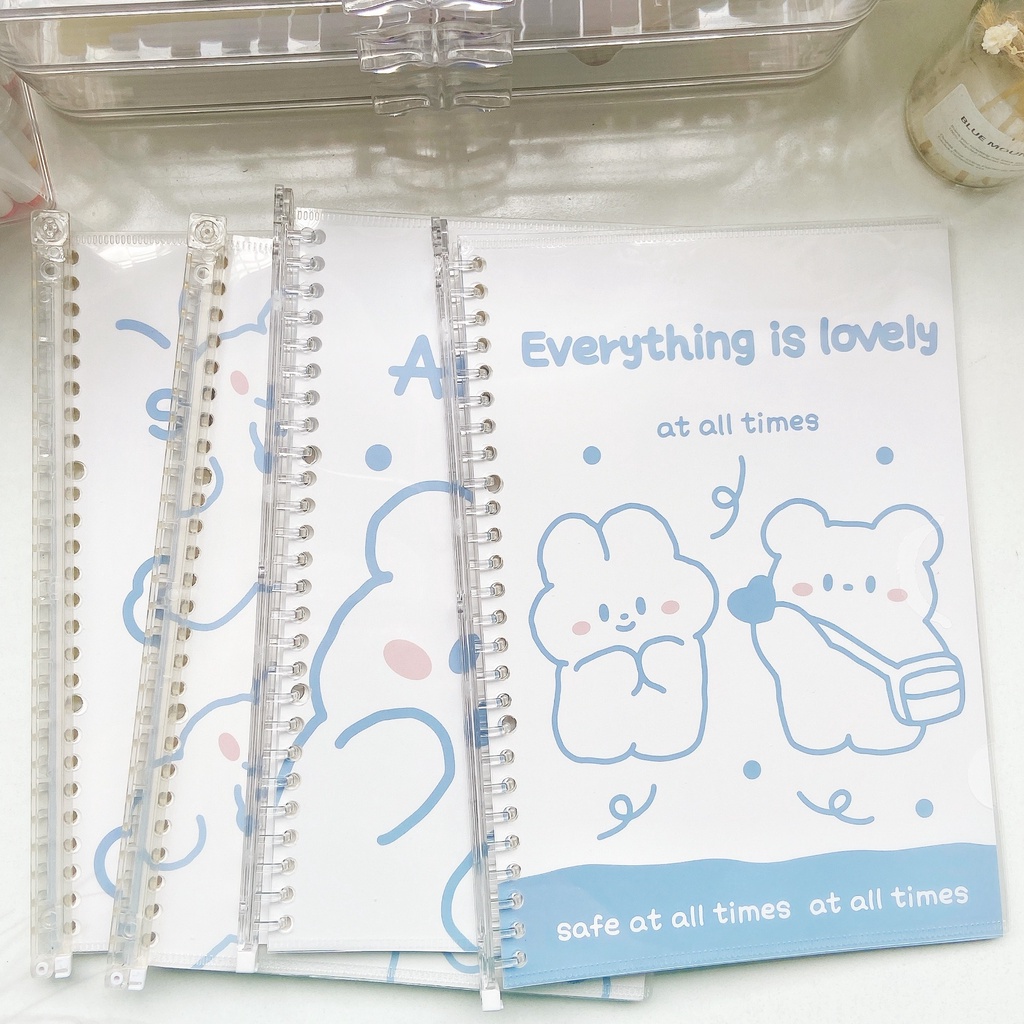 Sổ còng Binder B5 26 Lỗ Gấu thỏ trắng Xinh Xắn Nhiều Mẫu Chọn Lựa Đã ...