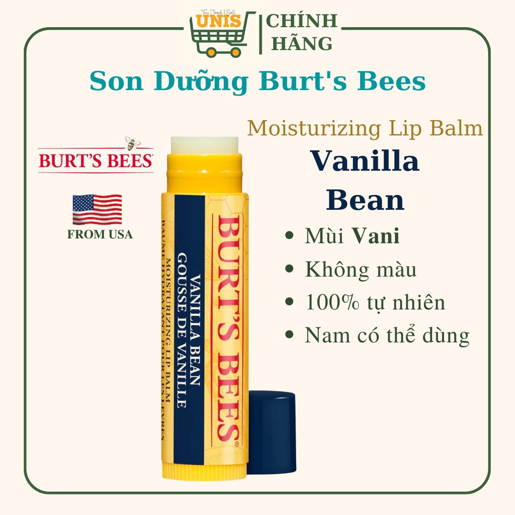 [NHẬP MỸ - AUTH - ĐỦ BILL] Son Dưỡng Môi BURT'S BEES Nam /Nữ, Son Dưỡng ...