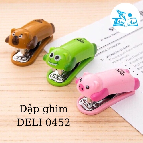 Kẹp ghim bấm giấy DELI mini hình động vật, siêu nhân dễ thương; ghim ...