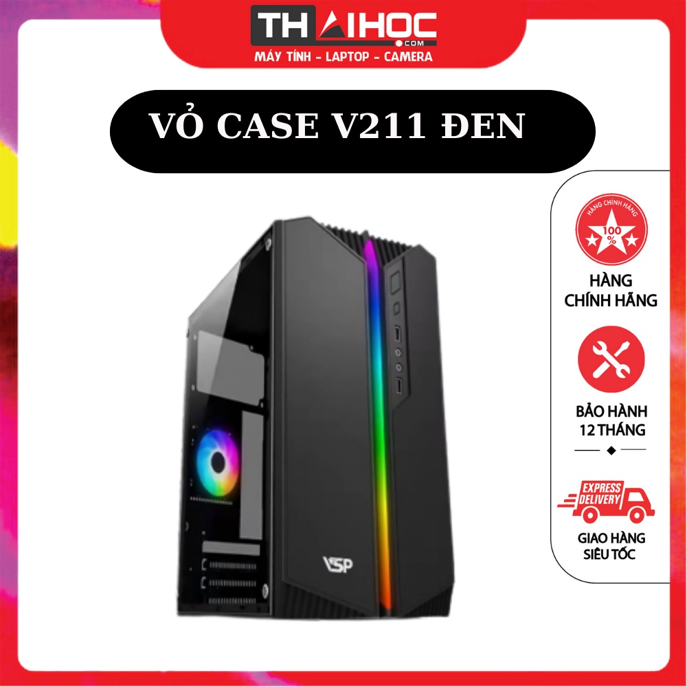 Vỏ Case Vsp V211 Phụ Kiện Máy Tính Cao Cấp - Hàng Chính Hãng - Thái Học Computer | Shopee Việt Nam