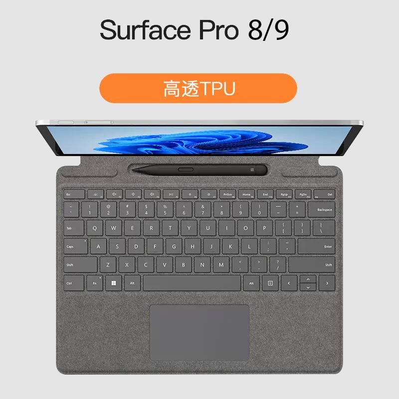 Vỏ bảo vệ bàn phím TPU trong suốt siêu mỏng cho Surface Pro / Surface Laptop / Surface GO ...