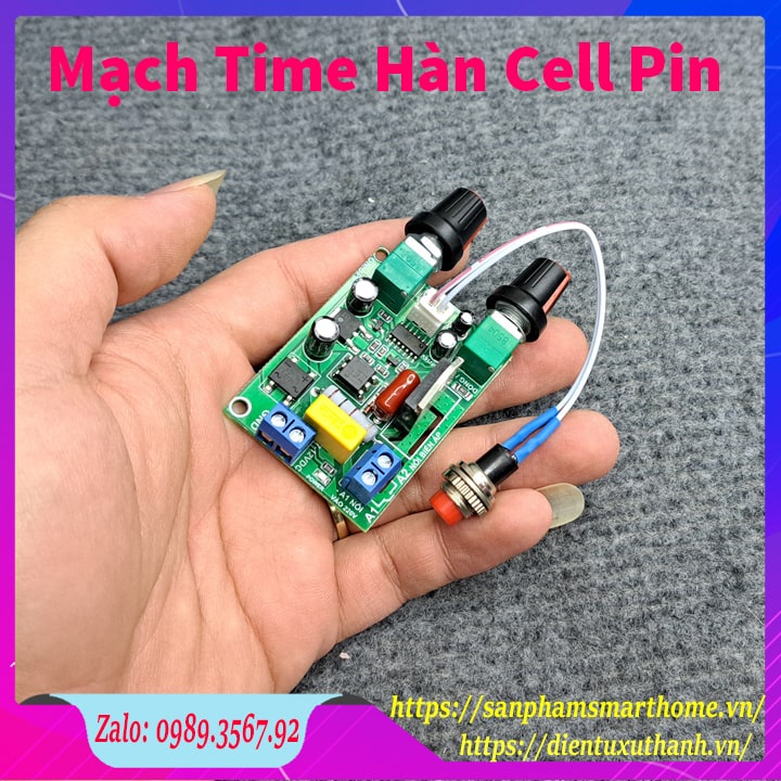 Mạch timer hàn cell pin Mạch Timer Điều Chỉnh Dòng Và Áp Máy Hàn Cell ...