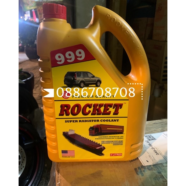 Nước làm mát Rocket 999 loại 4lít(xanh) | Shopee Việt Nam