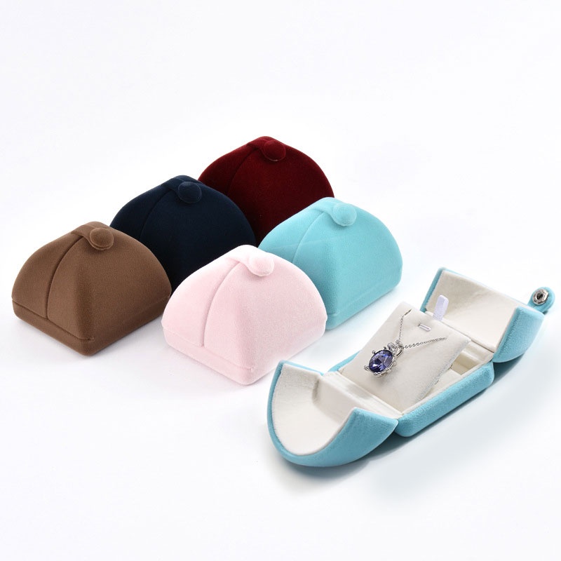 [H2N2] Hộp dây chuyền/bông tai nhỏ - Hộp đựng trang sức bọc nhung cao ...