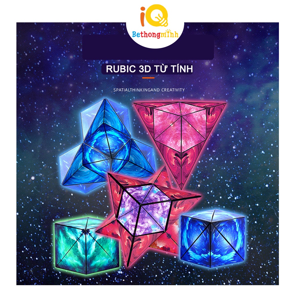 Rubik từ tính nam châm 3D Magnetic Magic Cube 72 hình biến thể màu sắc ...
