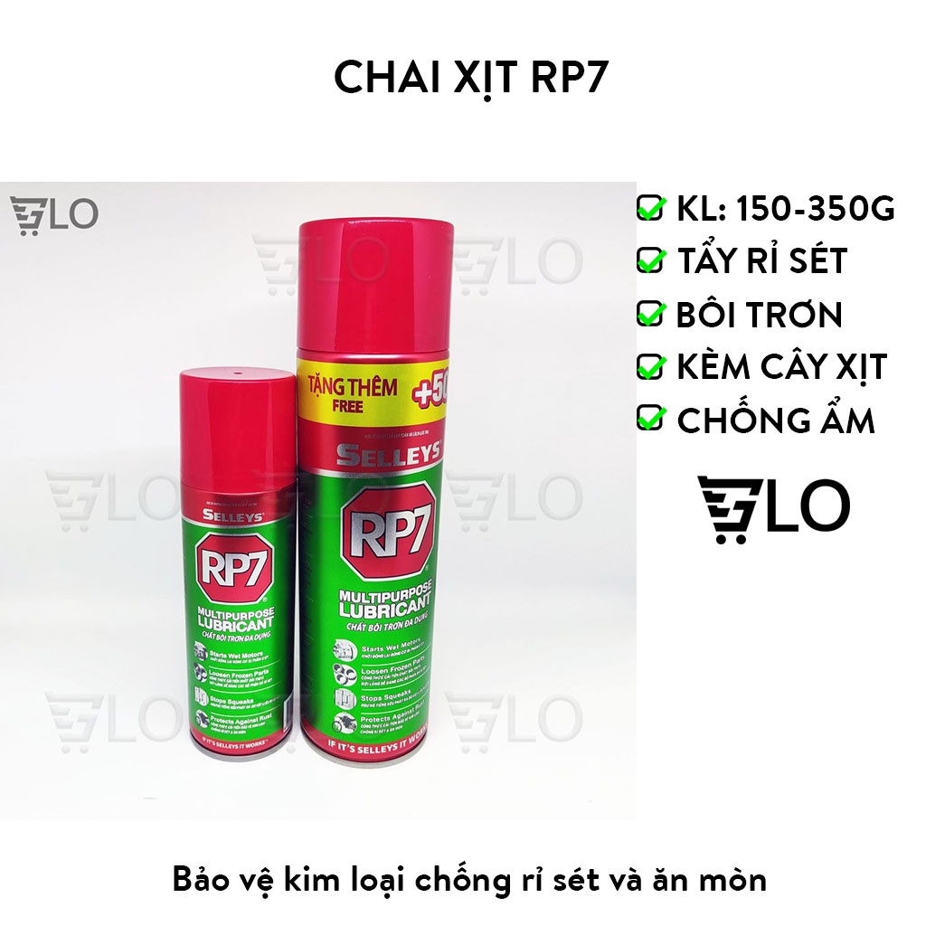 Chai Xịt RP7 150g, 350g Selleys Dầu Chống Rỉ Sét Và Bôi Trơn | Shopee ...