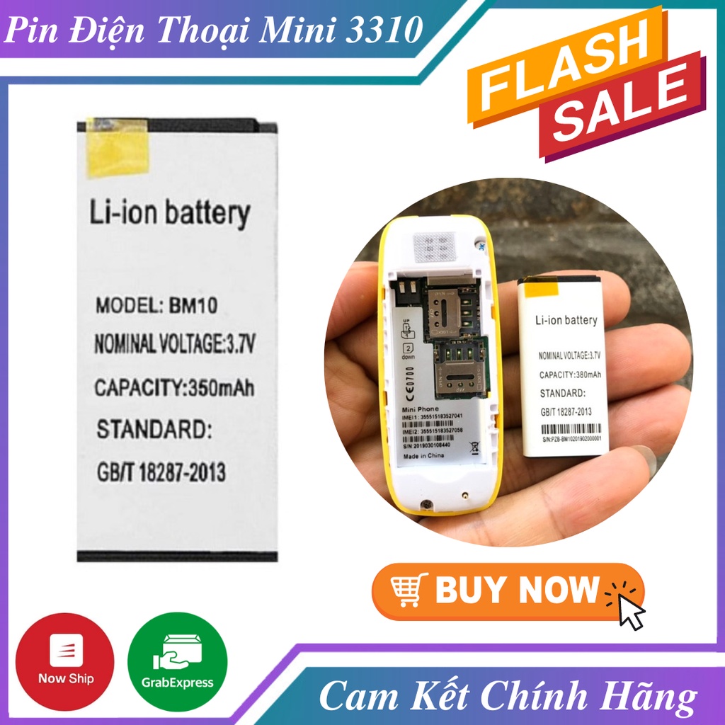 Pin điện thoại mini Nokia 3310 , BM10 , L8Star Hàng Mới 100% | Shopee ...