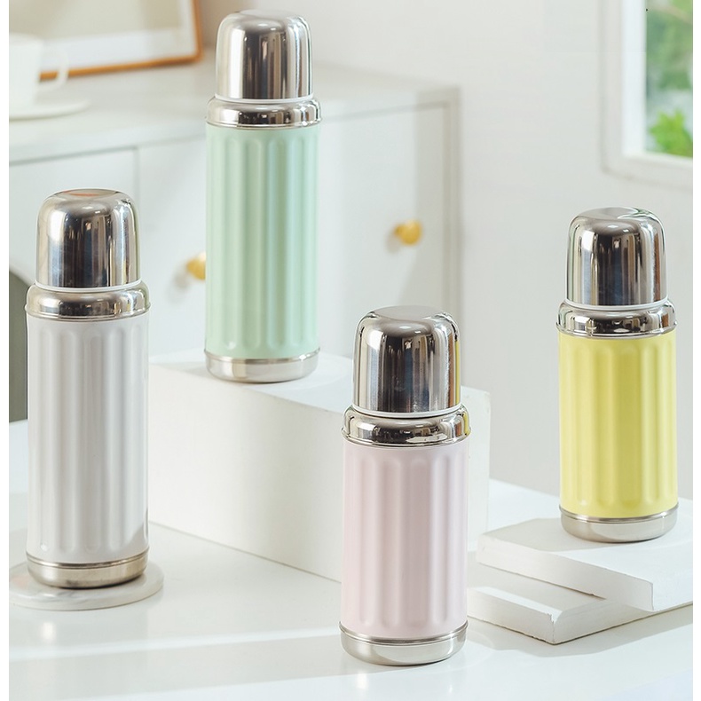 Bình giữ nhiệt cao cấp thương hiệu AKS - Sunion - dung tích 450ml - kiểu dáng cổ điển, màu sắc ...