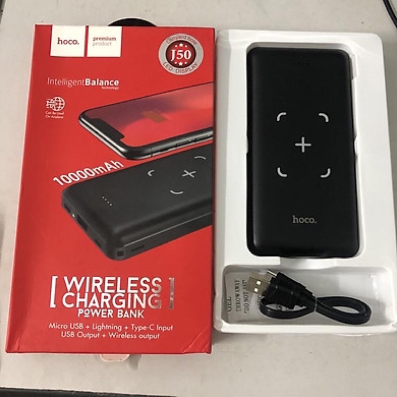 PIN SẠC DỰ PHÒNG KHÔNG DÂY HOCO J50 DUNG LƯỢNG 10000MAH | Shopee Việt Nam
