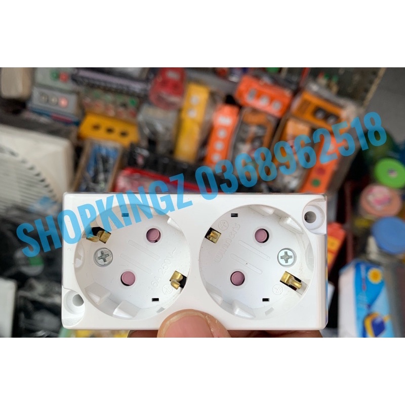Ổ cắm điện Hàn Quốc 2 vị trí Ncp2-02222 | Shopee Việt Nam