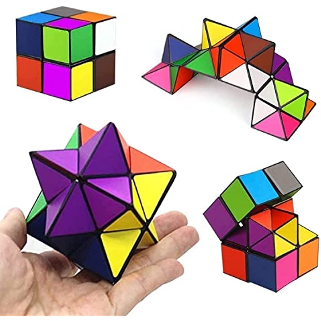 Đồ Chơi Khối Rubik 2 Trong 1 Bề Mặt Trơn Và Bền 3D Giảm Căng Thẳng ...