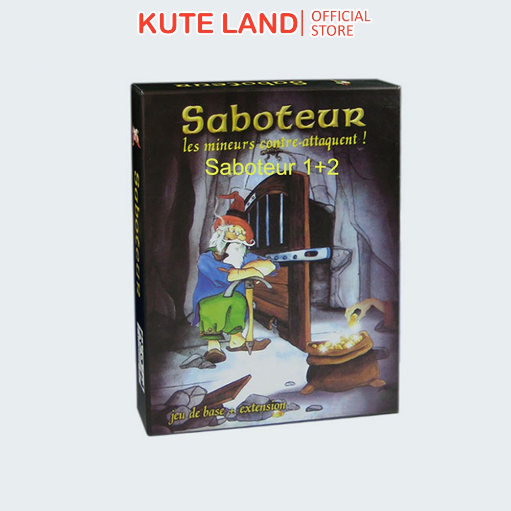 Saboteur Board Game 1+2 Version Bộ thẻ đồ chơi đào vàng Saboteur (cơ ...