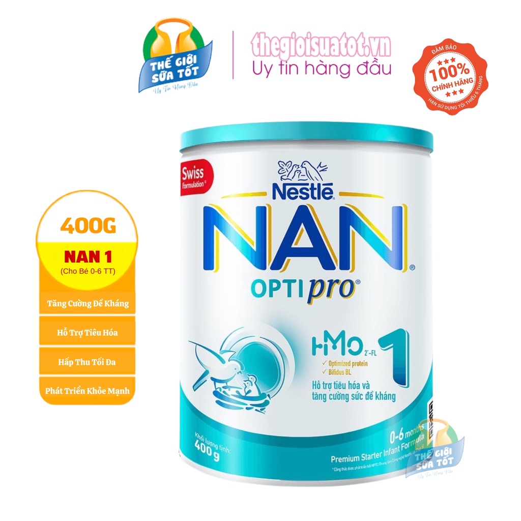 Sữa Nan Nestle OPTIPRO 1 HM-O Expertpro 400G - Nan Việt 1 Hỗ Trợ Tăng ...