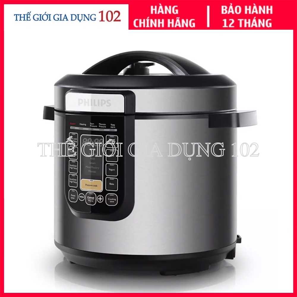 Nồi Áp Suất Điện Tử Philips HD2137 1000W 6 Lít– Chính Hãng Phân Phối ...