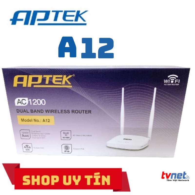 Wifi Router APTEK A12 Băng Tần 5Ghz Chuẩn AC1200/ 867Mbps -Thay Thế ...