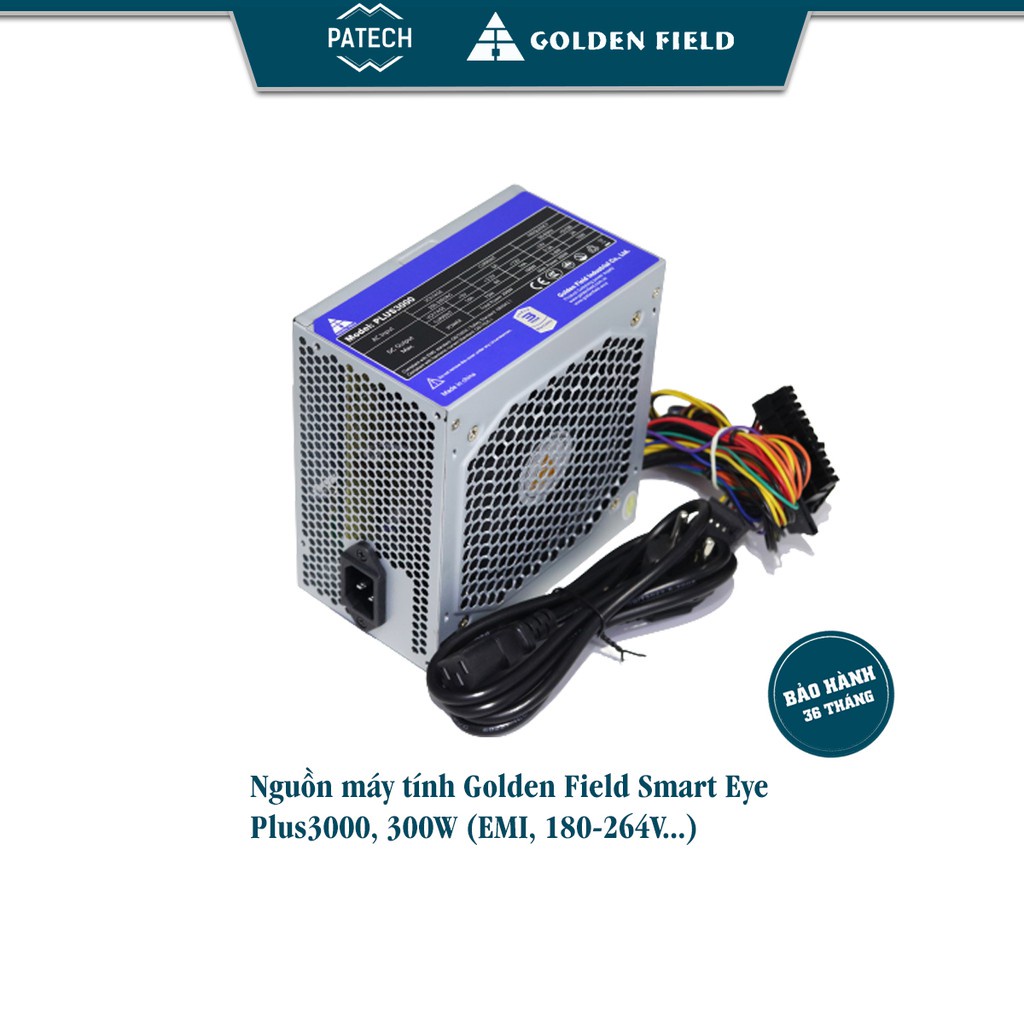 Nguồn máy tính Golden Field Smart Eye Plus3000, 300W (EMI, 180-264V ...