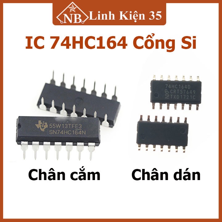 IC 74HC164 cổng si tốc độ cao, chân dán/chân cắm tùy chọn | Shopee Việt Nam