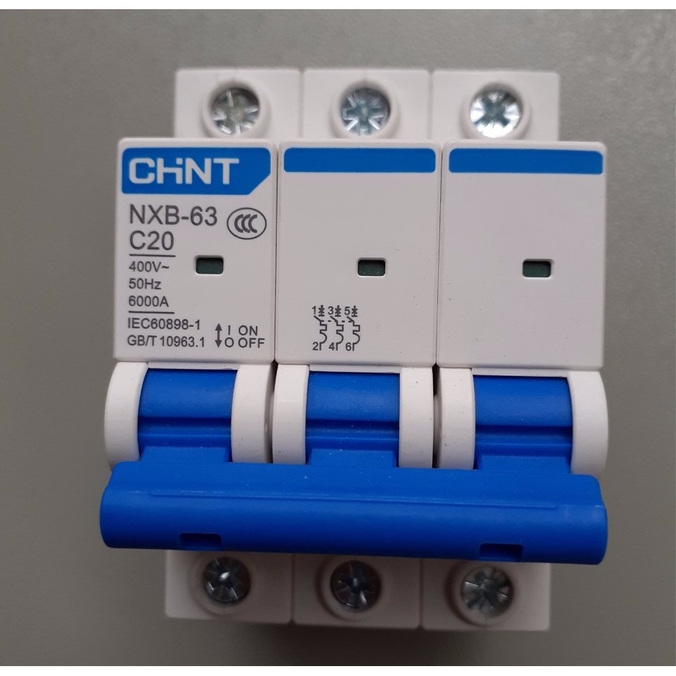 CB, Aptomat Chint MCB 3 pha 20A, 25A, 32A, 40A, 63A | Shopee Việt Nam