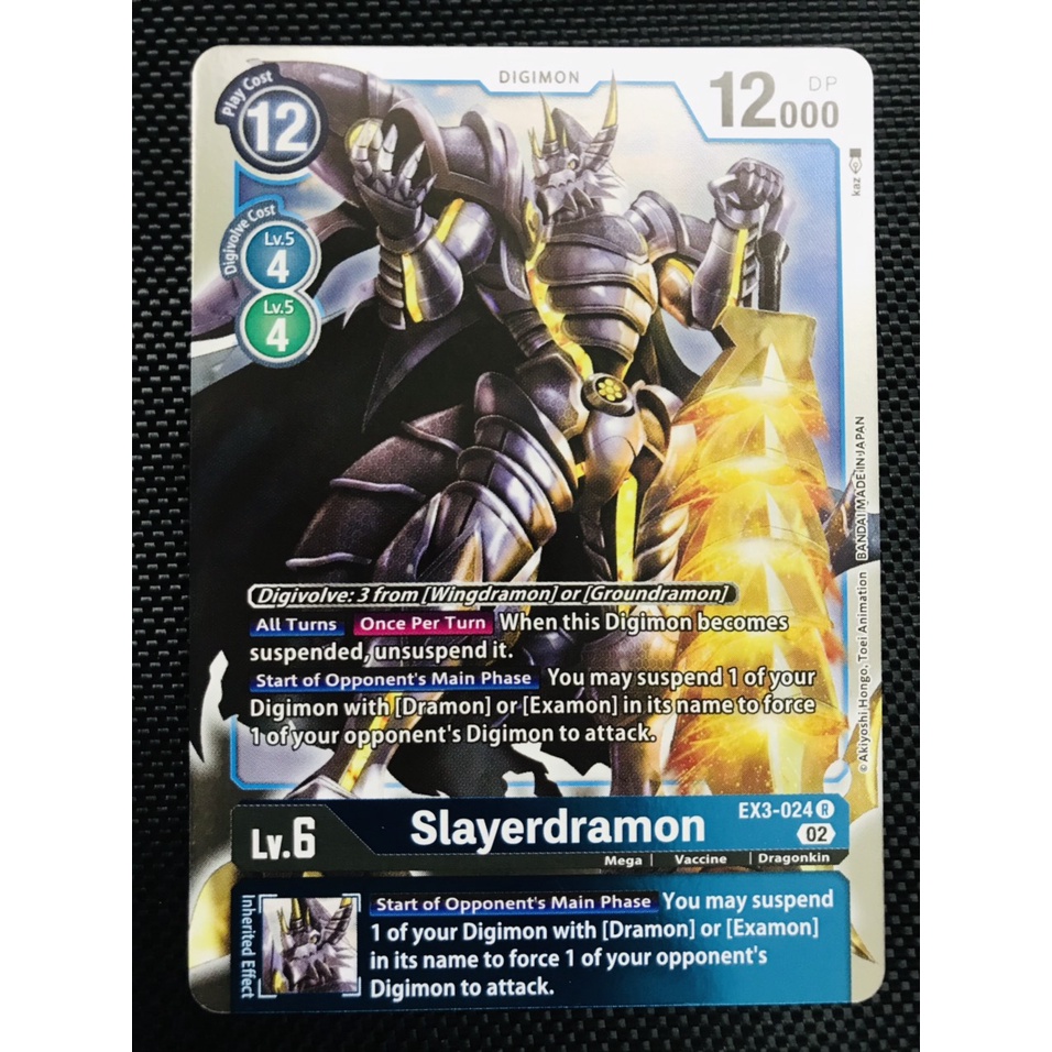 Thẻ bài Digimon EX3-024 - Slayerdramon - Digimon - Rare | Shopee Việt Nam