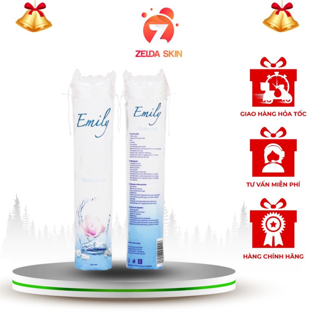 Bông tẩy trang Emily 120 miếng Đức Zelda_Skin | Shopee Việt Nam