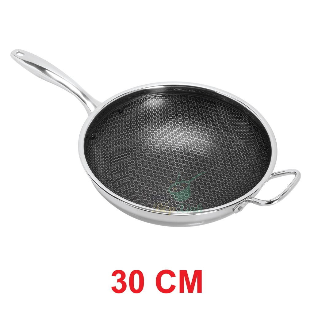 Chảo inox chống dính sâu lòng Fivestar Blackcube inox 304 không rỉ cao cấp ( 30cm / 32cm ...