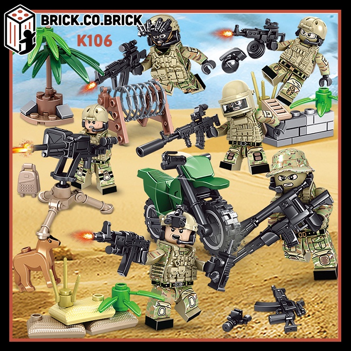 Bộ Mô hình Lực Lượng Ngụy Trang Đặc Biệt Alpha Đồ chơi Lắp ráp Phụ kiện Quân Đội K106 | Shopee ...