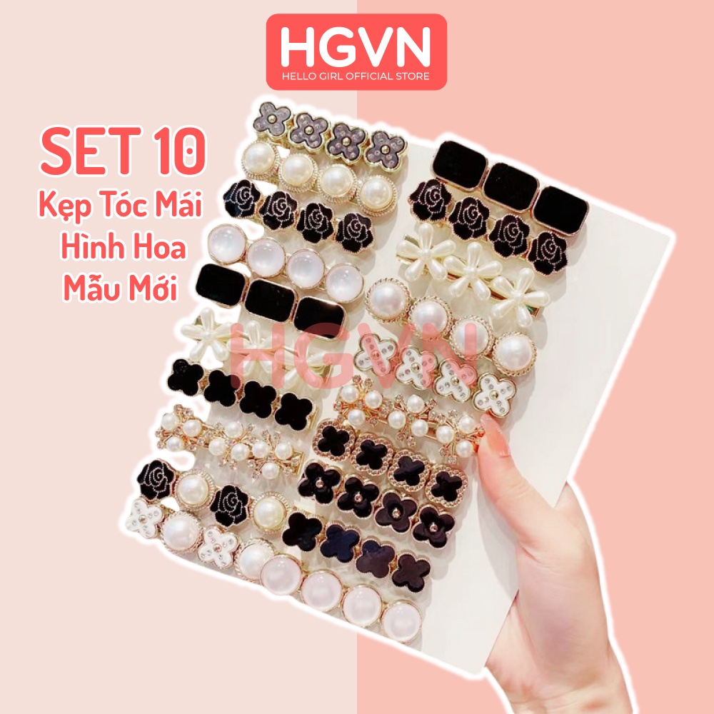 SET 10 Kẹp Tóc Nữ Hoa Loại Mới Phong Cách Hàn Quốc HGVN #KT56 | Shopee ...