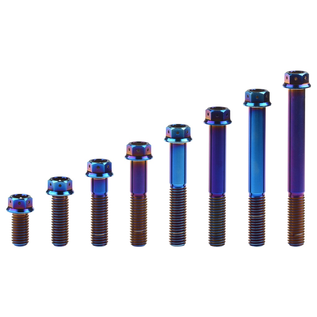 Wanyifa Titan Bolt Gr5 M10x20-90mm 1.25 / 1.5P Mặt bích Allen Cờ lê Vít ...
