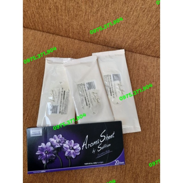 Gói giấy thơm Aroma sheet dùng cho tủ LG Styler, giấy giặt khô gói lẻ ...