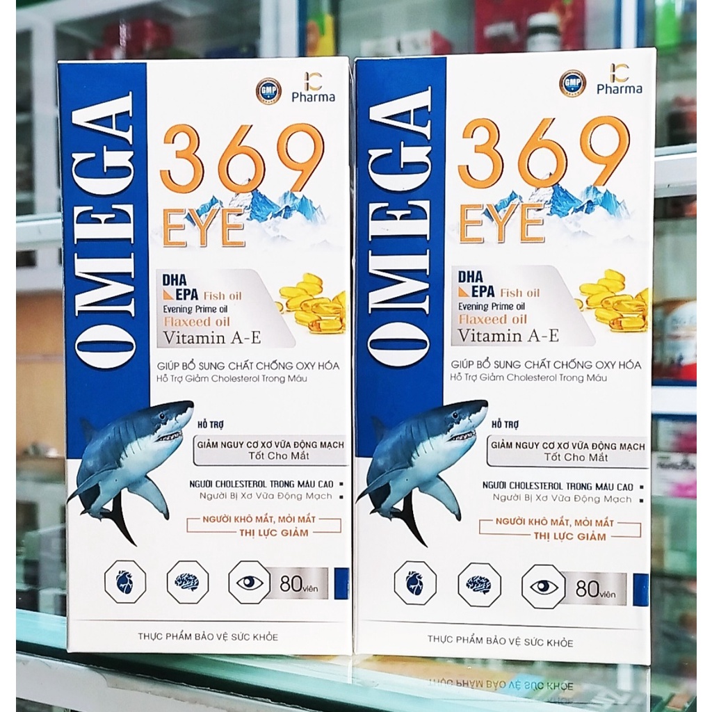 OMEGA 369 EYE - Viên uống dầu cá bổ sung chất chống oxi hóa, hỗ trợ ...