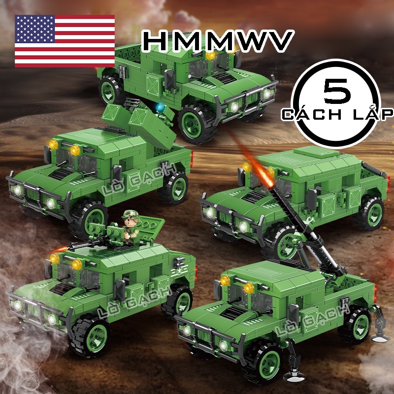 Bộ xếp hình Hệ thống phòng không tự hành Avenger, Cối tự hành Scorpion ...