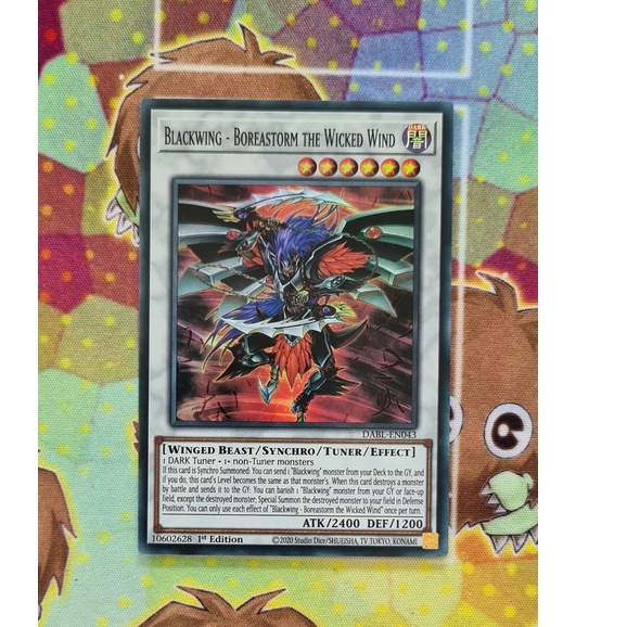 [ Đỗ Lạc Shop ] Thẻ Bài Yugioh Monster Blackwing - Boreastorm the Wicked Wind - DABL-EN043 ...