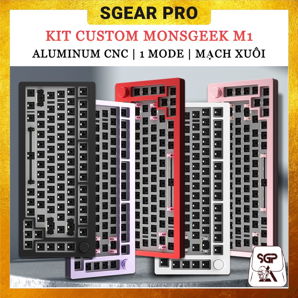 KIT Custom Monsgeek M1 | KIT Bàn Phím Cơ | Nhôm CNC | 1 Mode | Mạch ...