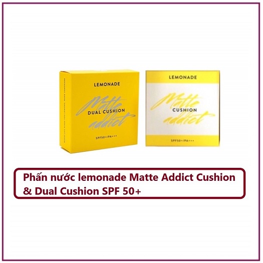 [Chính Hãng] Phấn nước kiềm dầu Lemonade dual matte addict cushion | Shopee Việt Nam