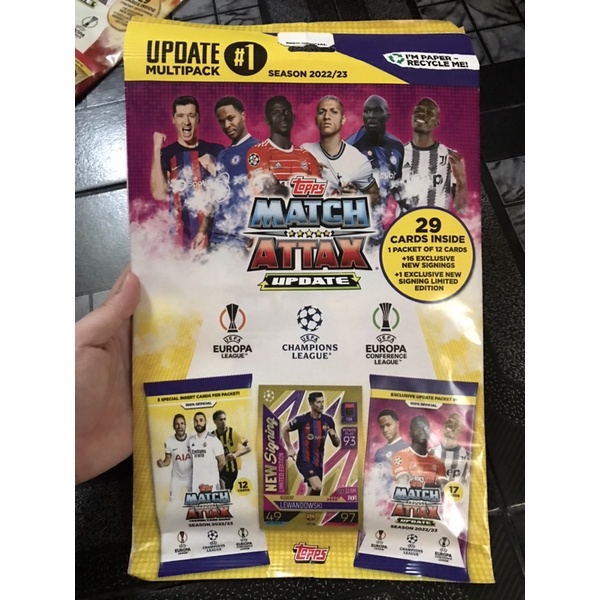 THẺ CẦU THỦ MATCH ATTAX MULTIPACK UPDATE 22/23 - 29 thẻ | Shopee Việt Nam