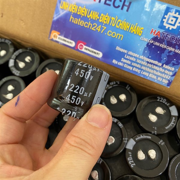Tụ Hóa Nhật Bản Chân Cứng 220uf 450V 30×30 | Shopee Việt Nam