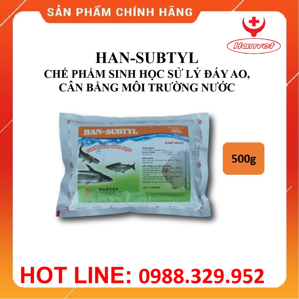 Hanvet HAN-SUBTYL. Chế phẩm vi sinh xử lý đáy, ổn định môi trường nước ...