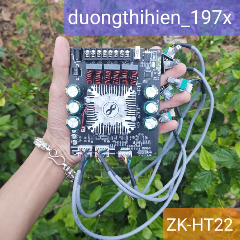 Mạch khuếch đại âm thanh 2.1 Wuzhi ZK-HT22 kênh sub 220W, vệ tinh 160Wx2, bluetooth 5.1, hỗ trợ ...