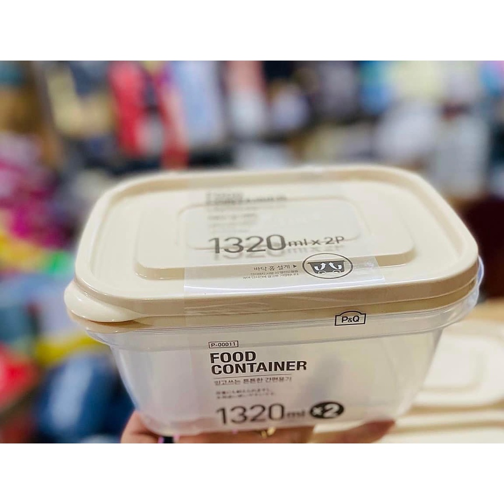 Bộ 2 Hộp Ezlock to đùng 1320ml Tết Tha Hồ Đựng | Shopee Việt Nam