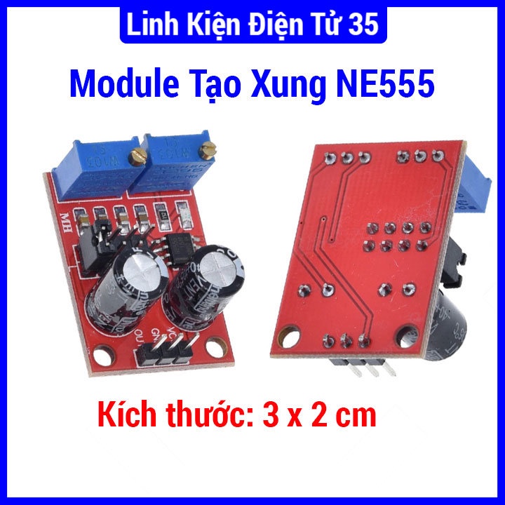 Linh kiện Moudle mạch tạo xung NE555 có led hiển thị tần số | Shopee ...