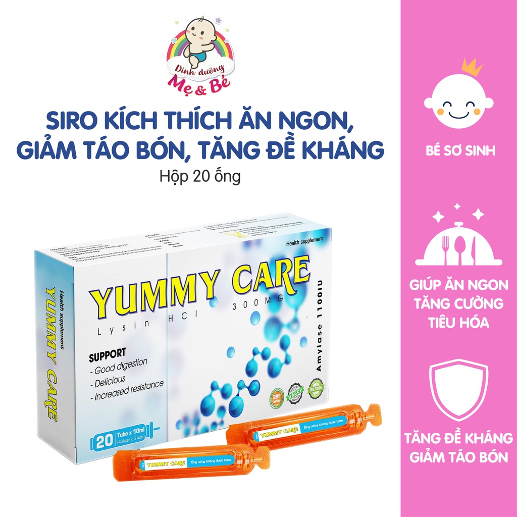 Sirô Yummy Care Cho Bé, Tăng Sức Đề Kháng, Kích Thích Ăn Ngon, Giảm Táo ...