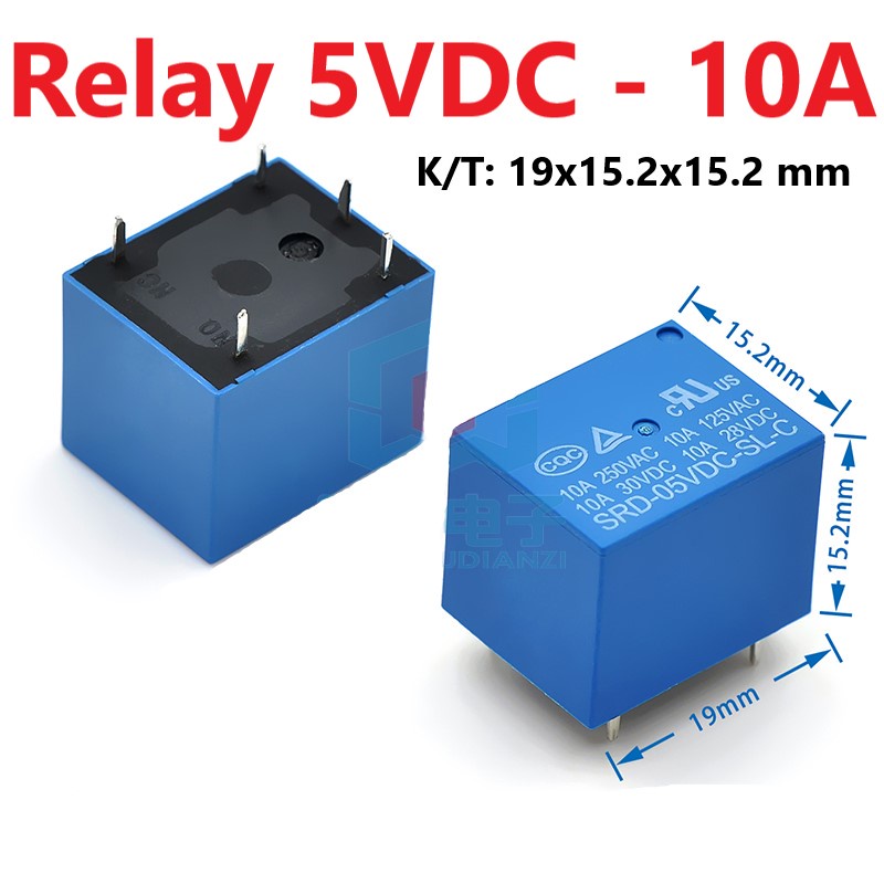 Module Relay 5VDC 12VDC 1 Kênh 2 Kênh - Mạch Relay 5V 12V 1 kênh 2 Kênh ...
