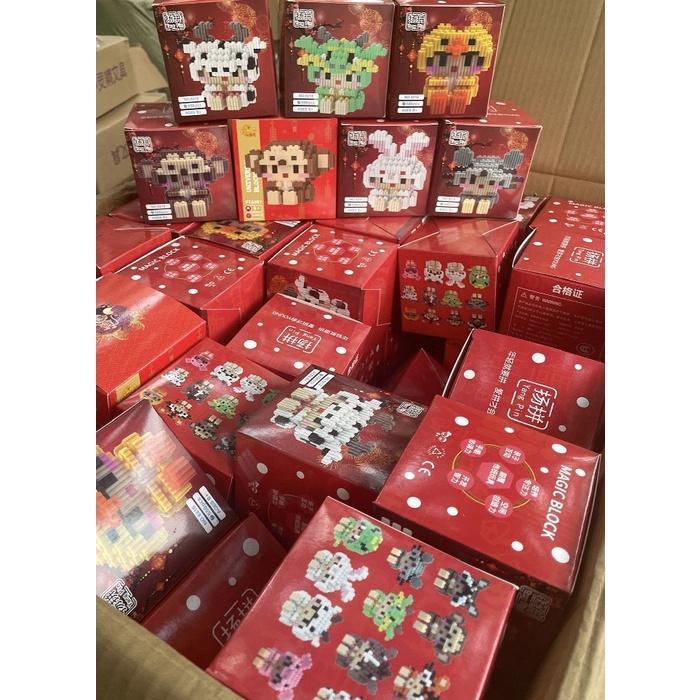 Lego 3D 12 con giáp | Shopee Việt Nam