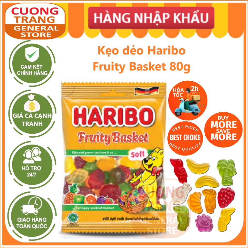 Kẹo dẻo Haribo Fruity Basket 80g | Shopee Việt Nam