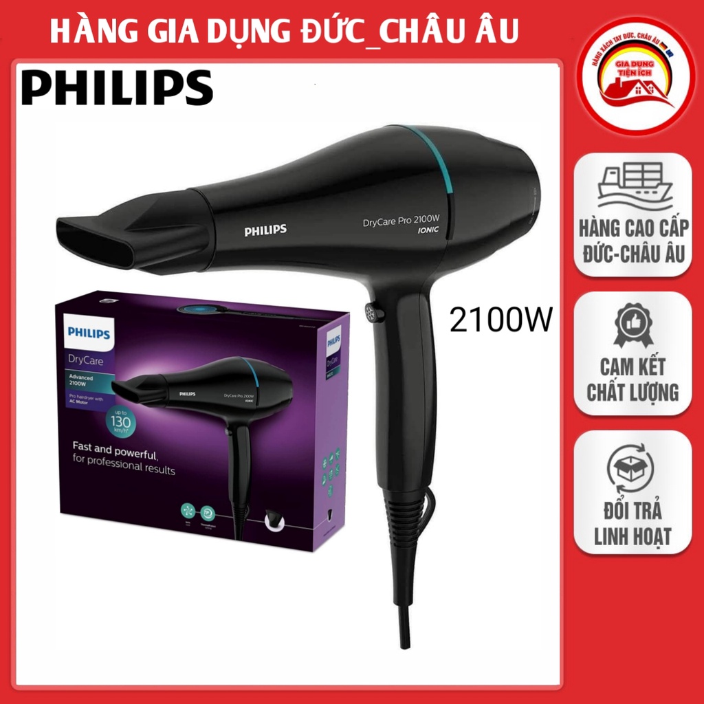 Máy sấy tóc PHILIPS BHD272/00 2100W, 6 mức độ gió - Nhập khẩu Đức ...