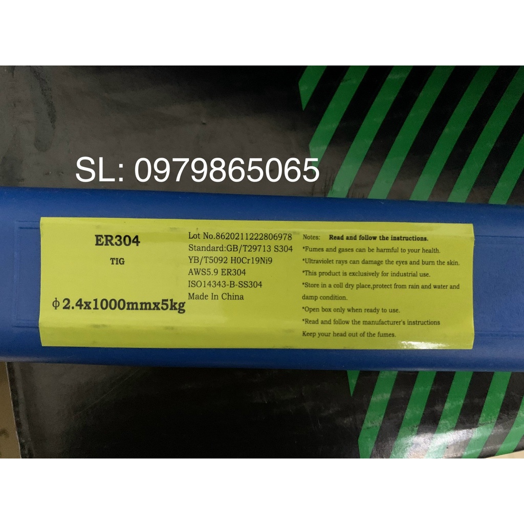 Que hàn tig inox 304 bù tig ER304 Trung Quốc 5kg | Shopee Việt Nam